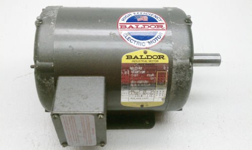 Baldor M3116T Drip Proof Motor 1 HP 1725 RPM 143T 208/230/460 VAC 3 Ph ...