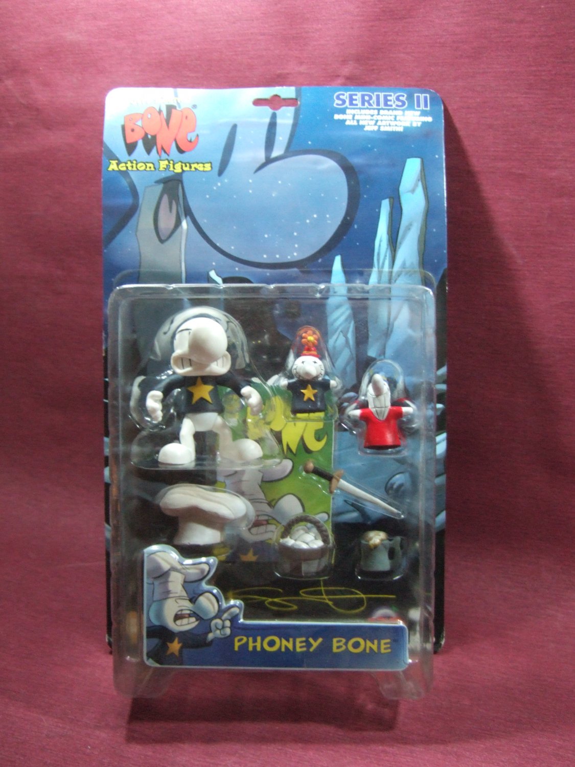PHONEY BONE Bone action figure 2000 cartoon books series II BRAND NEW