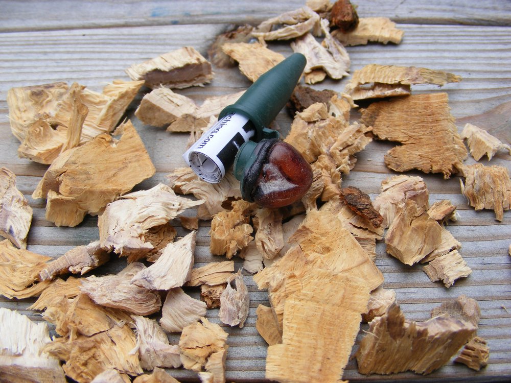 Polished Auburn Stone Micro Geocaching Container