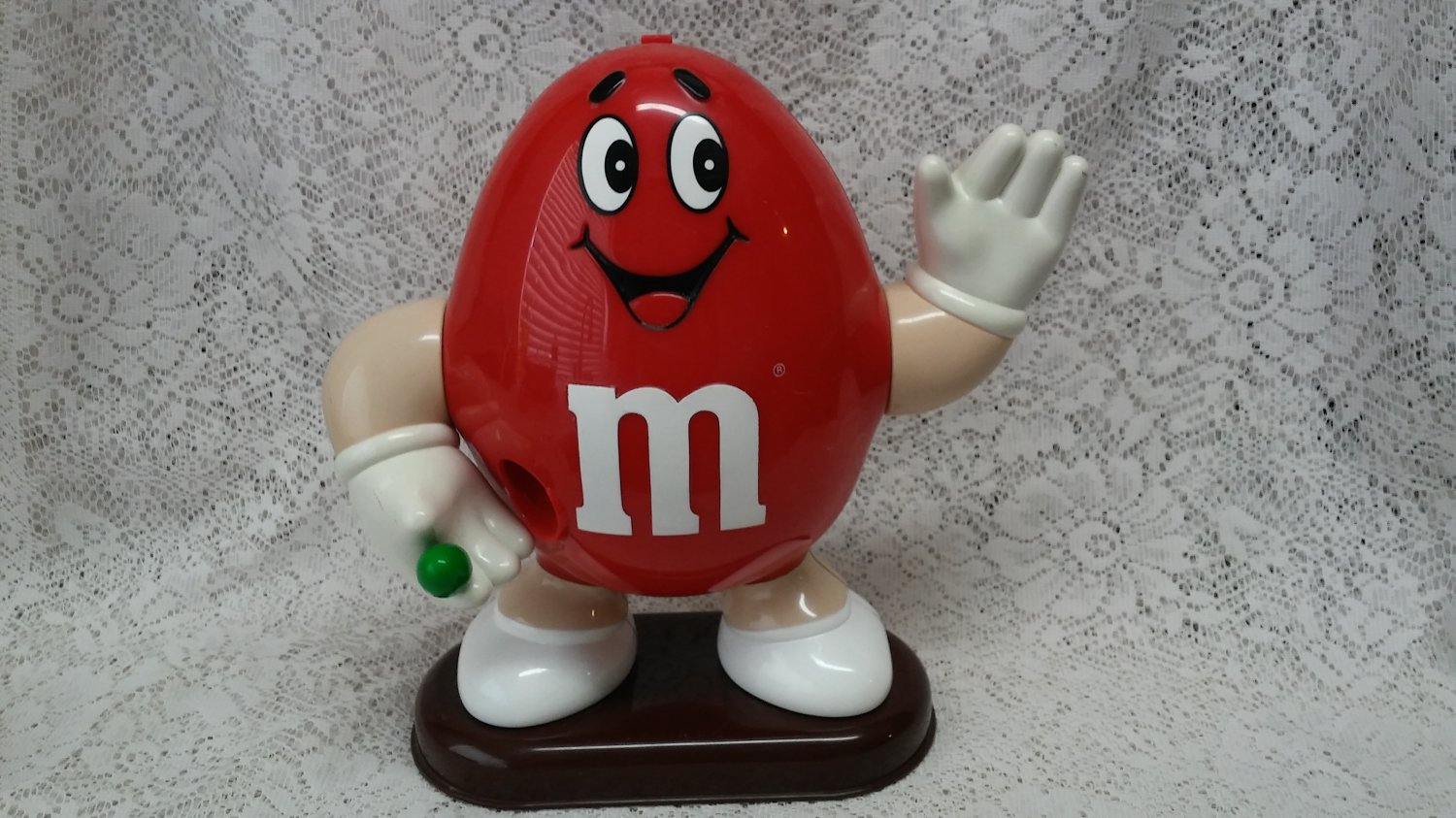 1992 red M&M peanut candy dispenser
