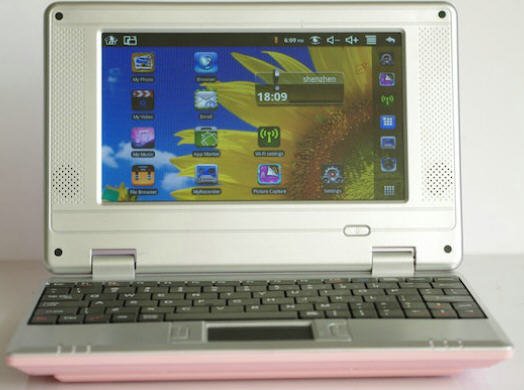 7 inch VIA WM8850 Netbook Wifi with Camera Mini Laptop PC
