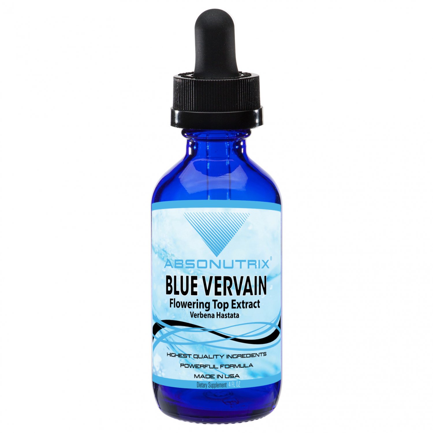 Absonutrix Blue Vervain Flowering Top Extract - 4 Oz - 120 Days Supply ...
