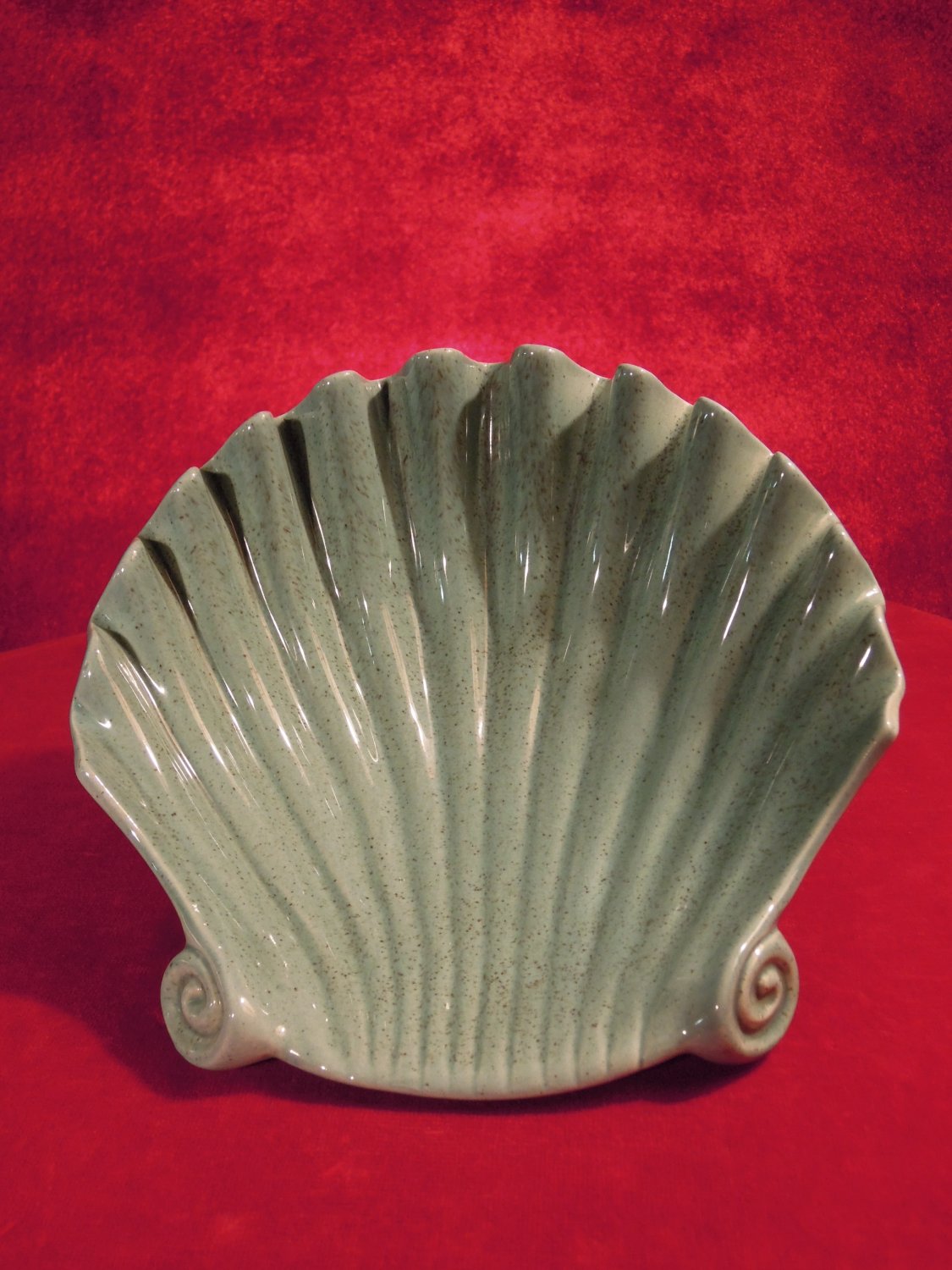 Red Wing Shell Dish Green M-1567 Rare