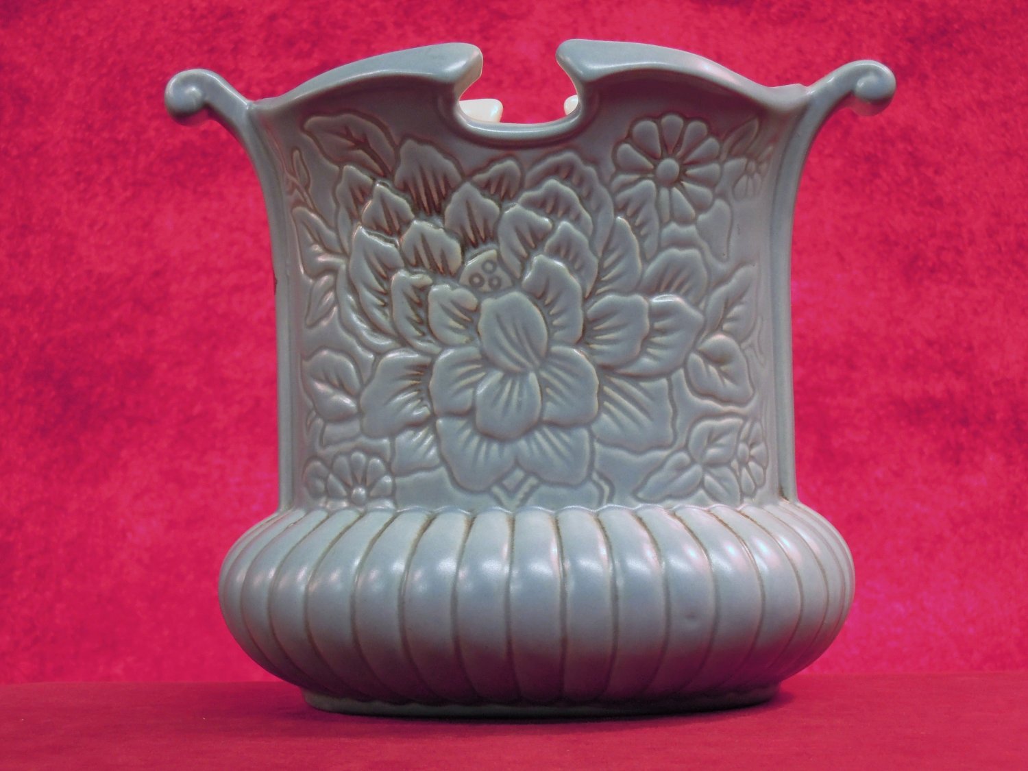 Red Wing Vase Planter Light Blue 1183