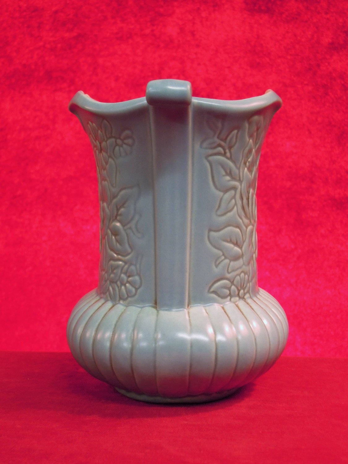 Red Wing Vase Planter Light Blue 1183