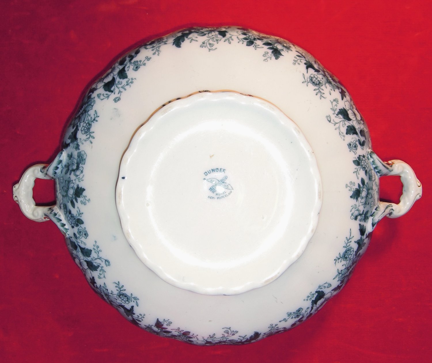 Royal Semi Porcelain Ridgway Tureen, Dundee Pattern