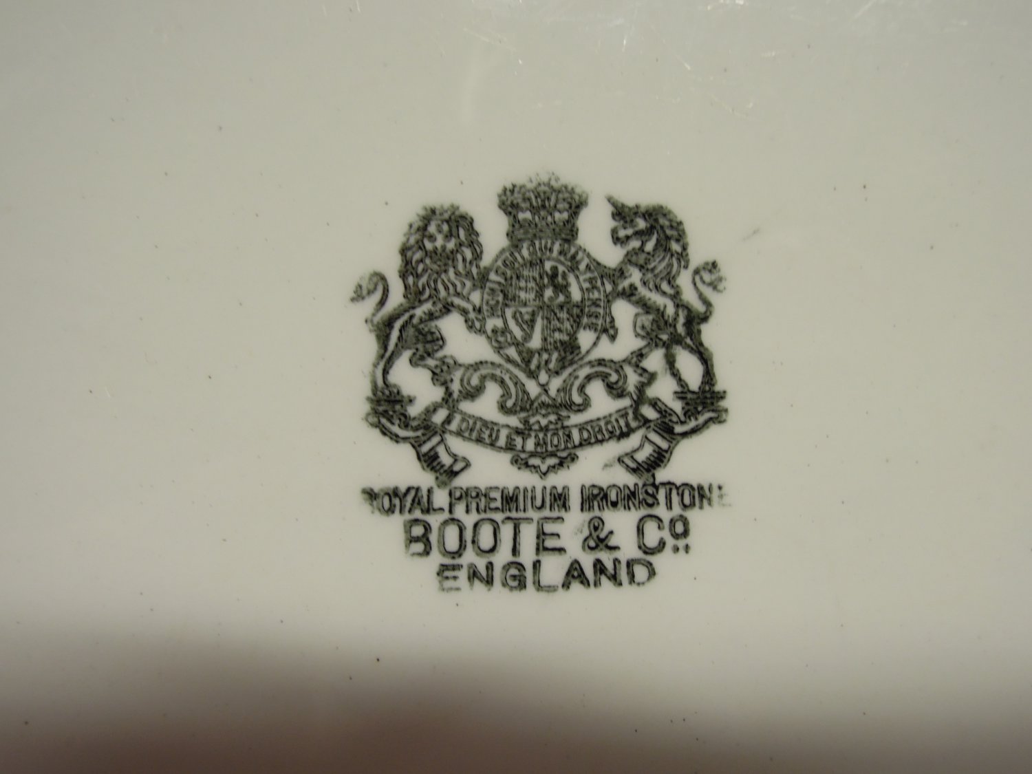 T R Boote Co England Platter White Royal Premium Ironstone Oval Shape