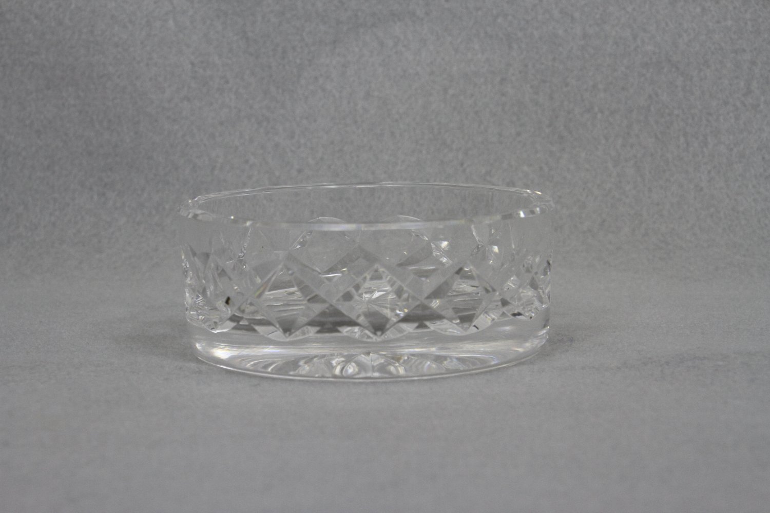 Waterford Crystal Dish Vintage Clear Diamond Cut Pattern
