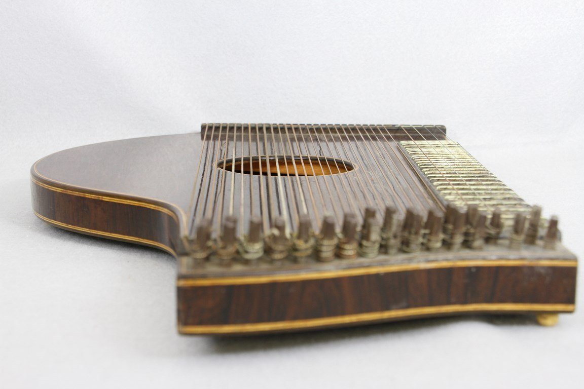 OFF MARKET RW Antique Zither Case Handmade Quilt