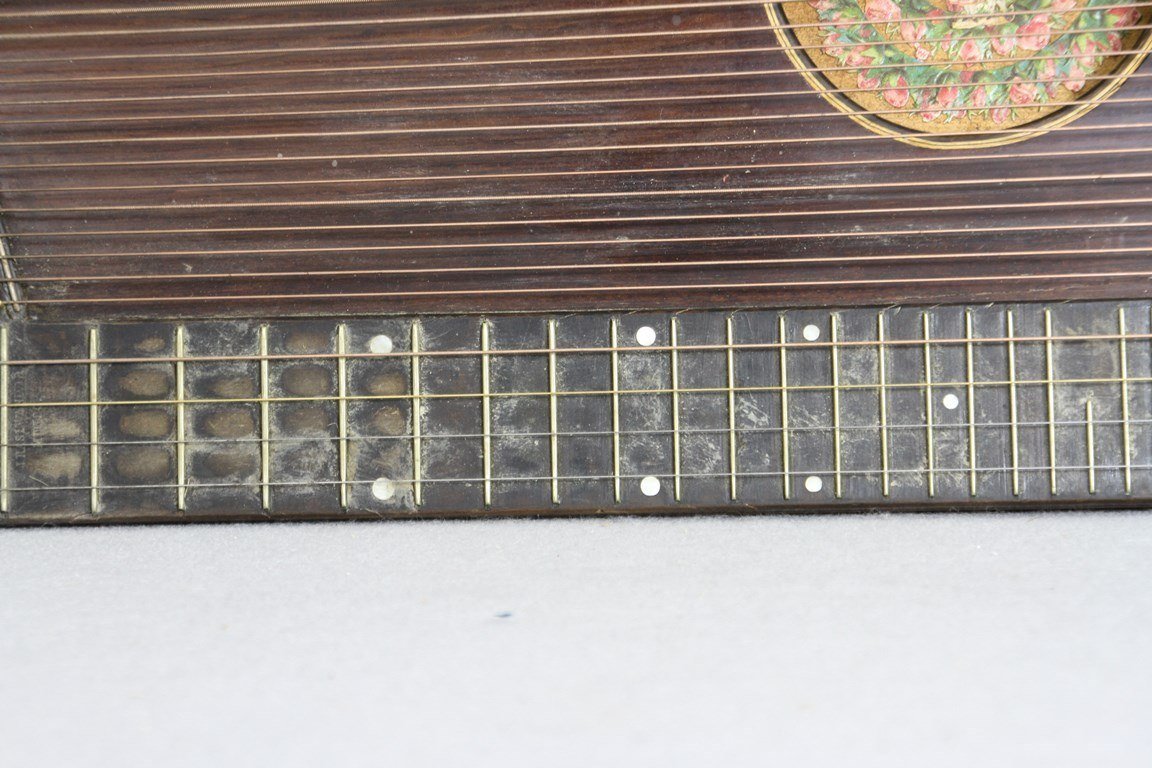 OFF MARKET RW Antique Zither Case Handmade Quilt