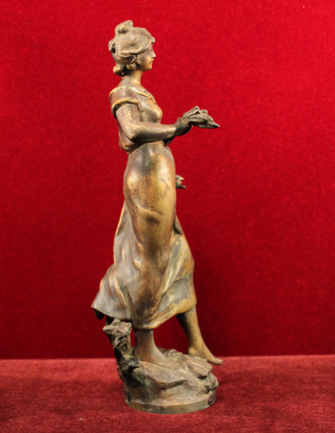 Auguste Moreau Statue La Moisson Lovely Maiden