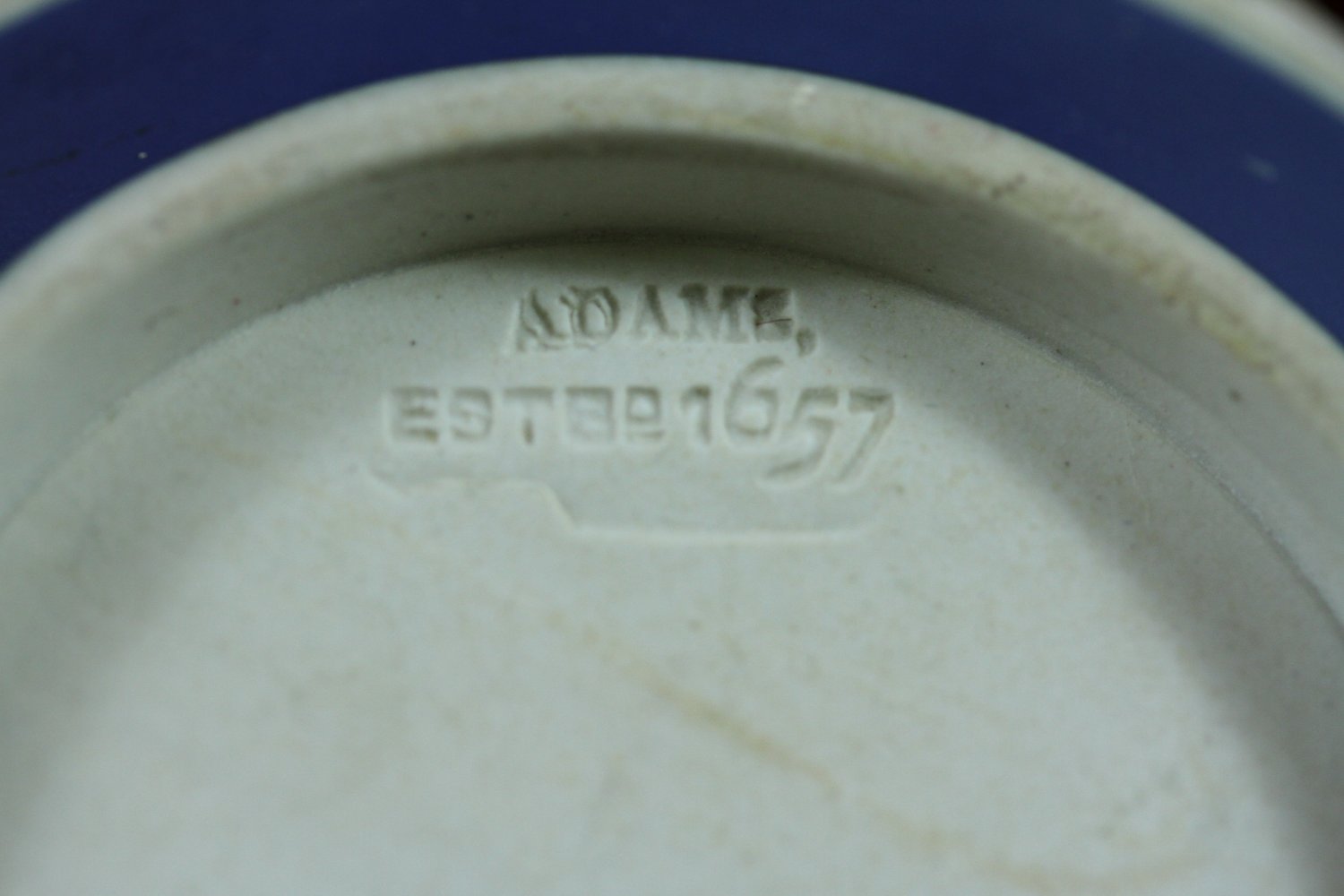 Adams Tunstall Jasperware Bowl Hunting Scene