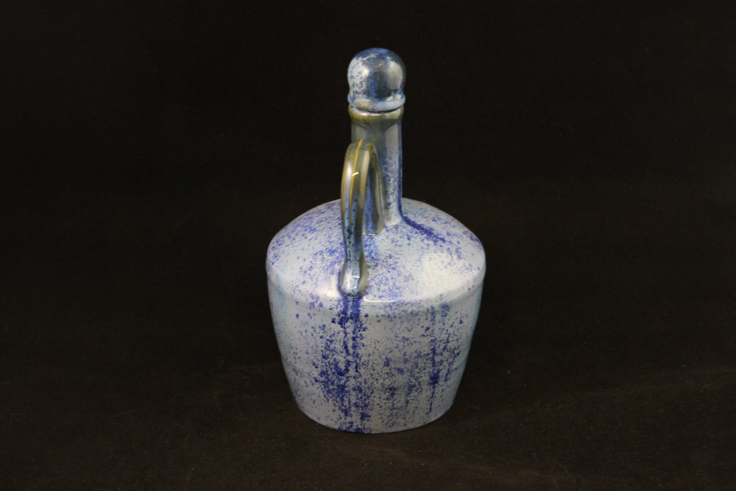 Pairs Musical Pottery Jug Blue and white How Dry I am Vintage