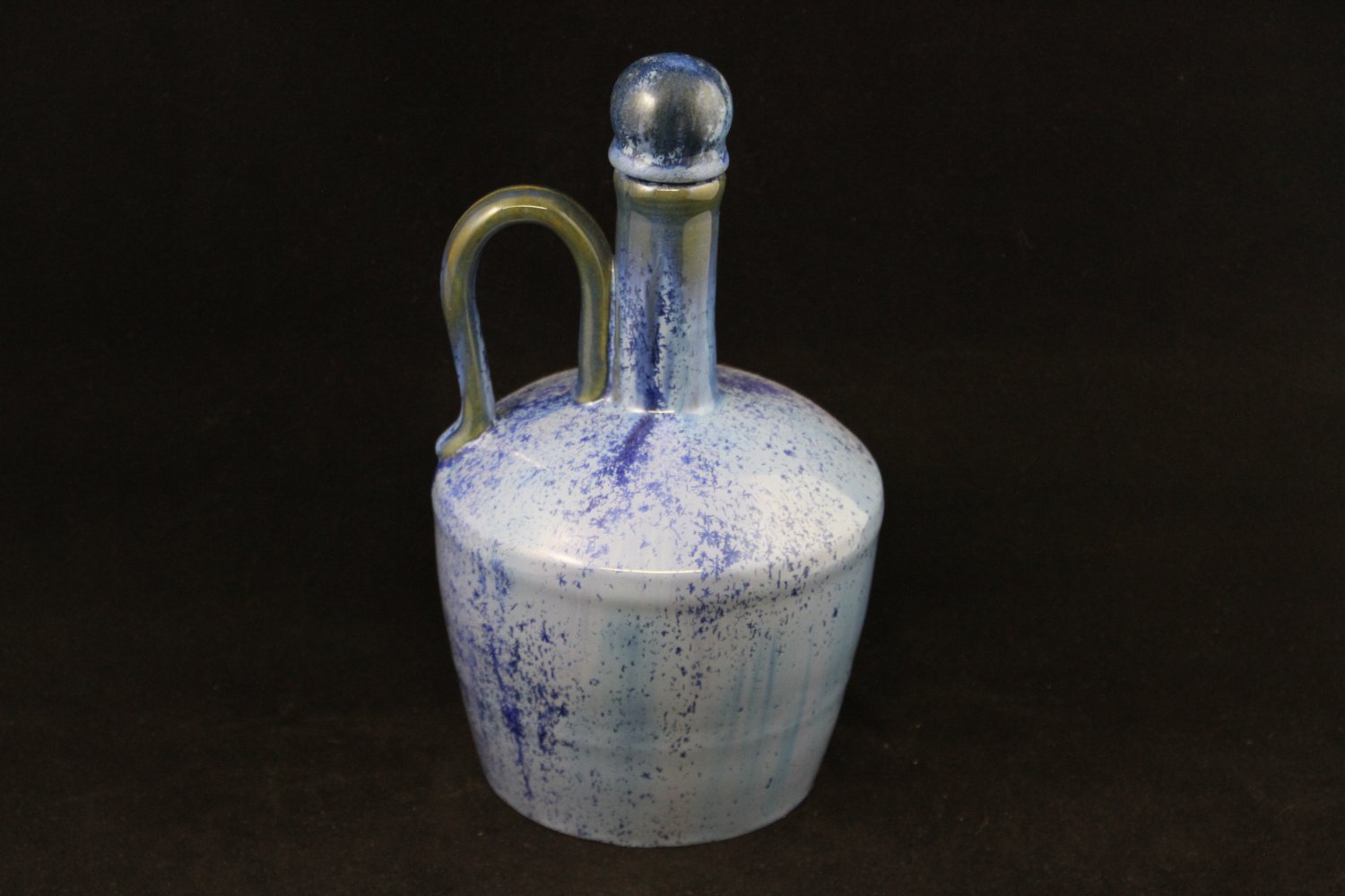 Pairs Musical Pottery Jug Blue and white How Dry I am Vintage