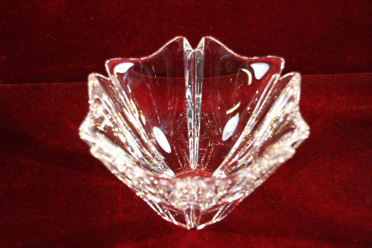 Orrefors Crystal Candy Dish Vintage Orion Pattern