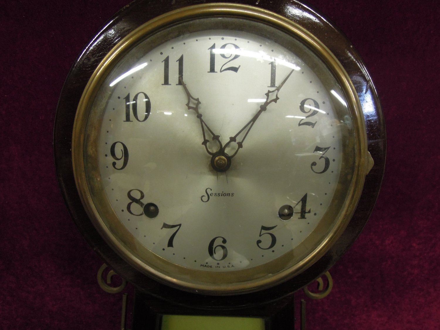 off market Antique Sessions Banjo Wall Clock Nautical Lighthouse Ship ...