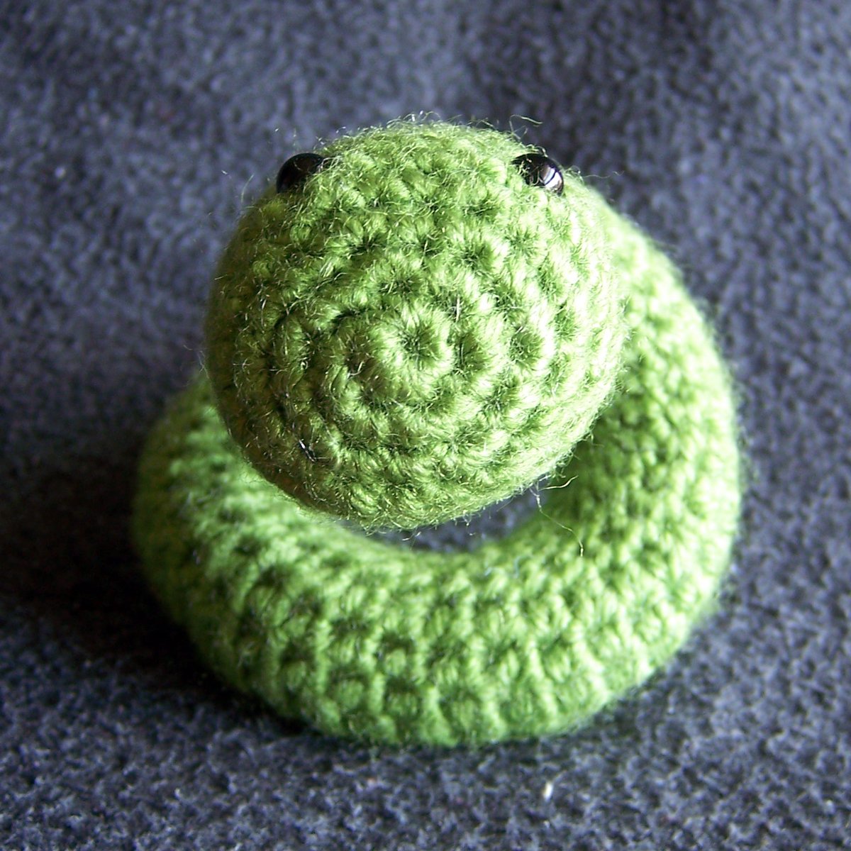 amigurumi SNAKE - green - cute crochet stuffed toy animal