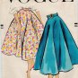 Vogue 9268 50s Bias Circle SKIRT Wounded Bird Vintage Sewing Pattern ...