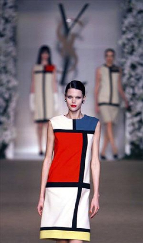 Simplicity 6400 Uncut Mod 60s Mondrian & YSL Inspired DRESS Vintage ...