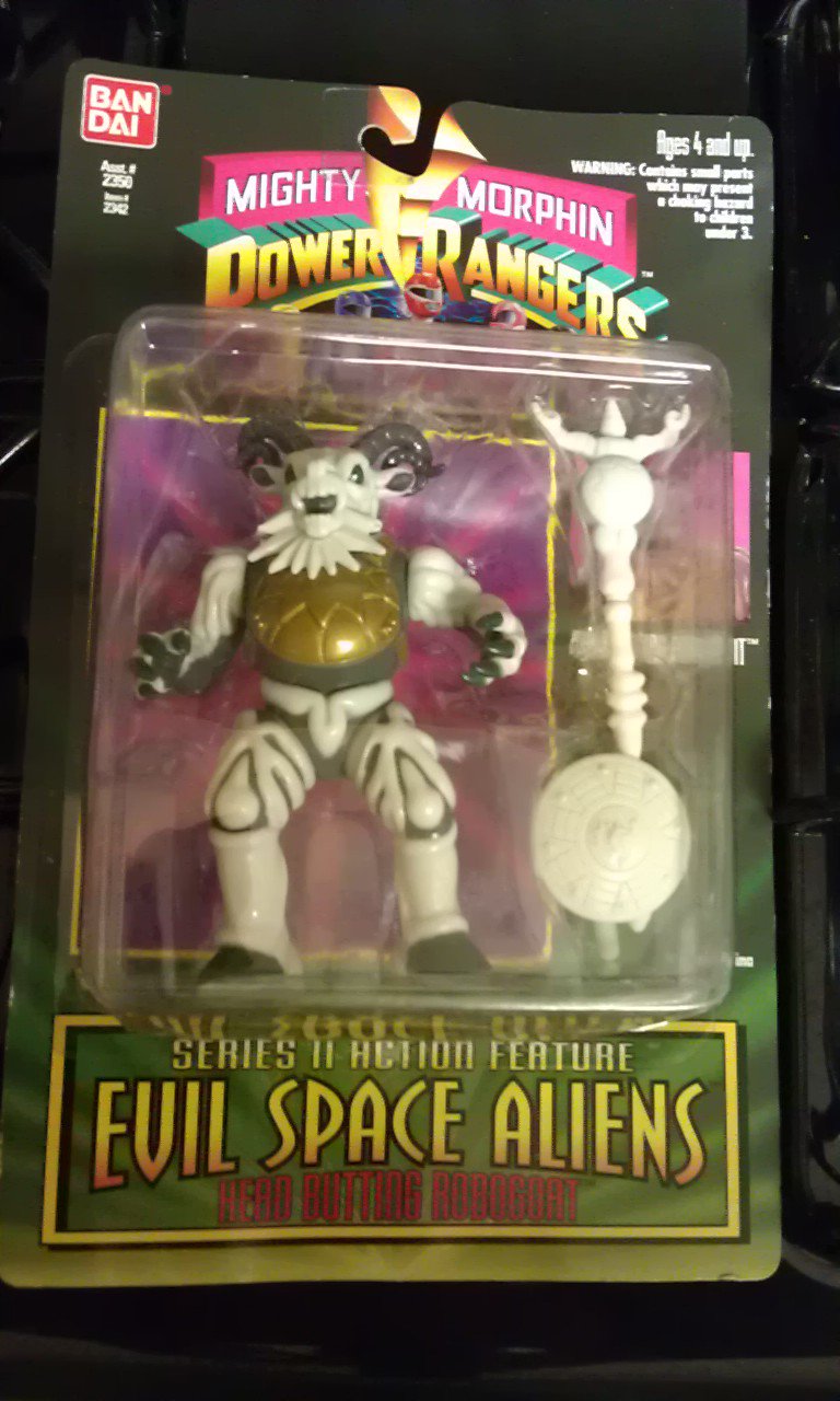 Mighty Morphin Power Rangers Action Feature Evil Space Alien Head ...