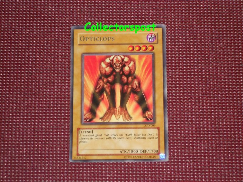 Yu Gi Oh Opticlops Legacy of Darkness