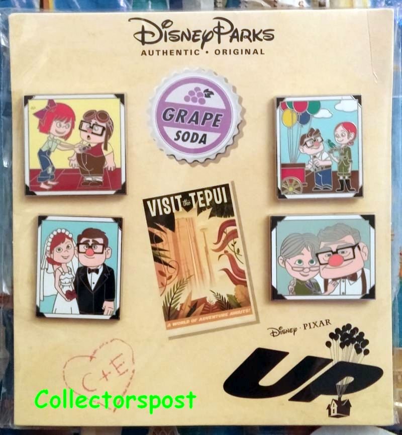 Disney trading pins Disney Parks Pixar Up Ellie and Carl 4 pin set