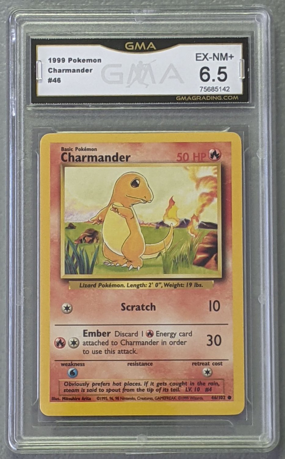 Pokemon Base Set Unlimited Charmander 46/102