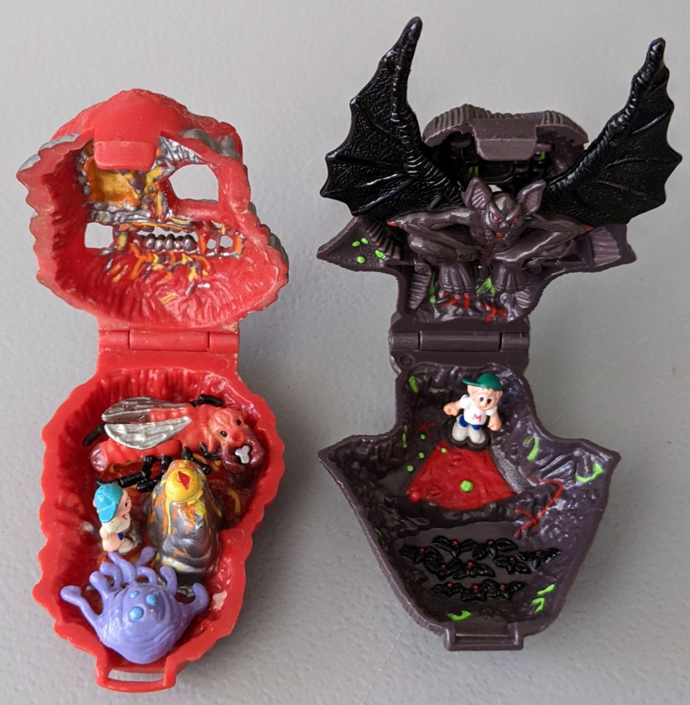 Mighty Max Horror Heads Vamp Biter & Lava Beast