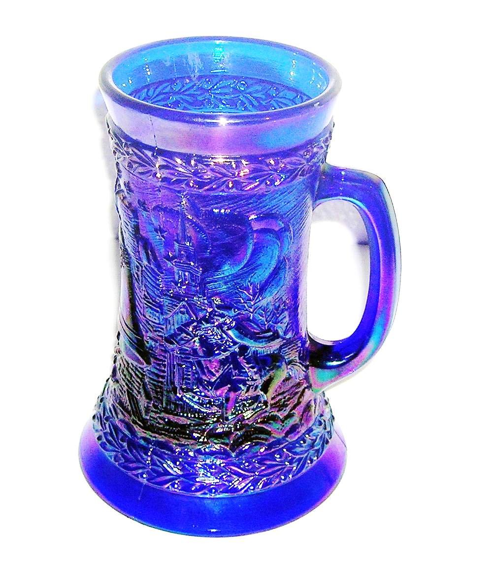 Fenton Glass Vintage fenton grape color Tall Cobalt blue patriotic ...