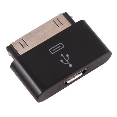 30 pin Dock Connector to Micro USB Adapter For ipod ipad 2 iPhone 4 4S ...