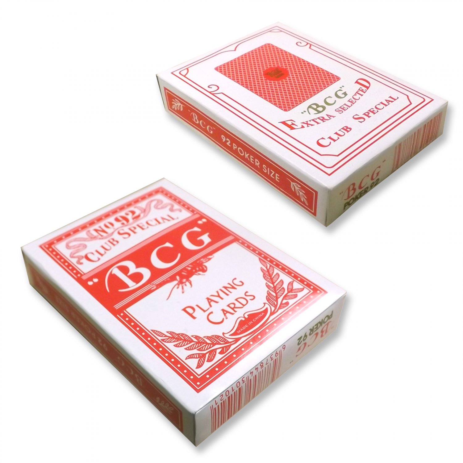 12 Decks BCG Poker Club Special No.92 Diamond Playing Card Red (Ship US ...
