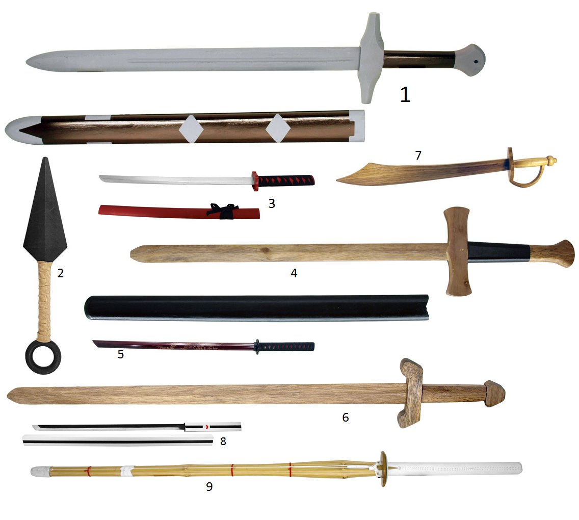 12-piece Practice Sword Set
