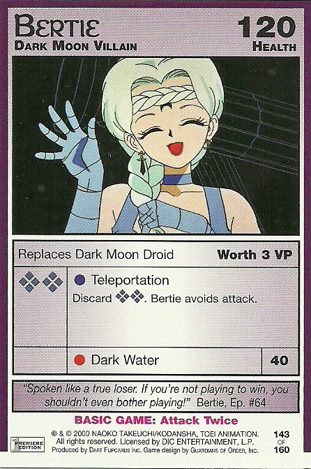 Sailor Moon Premier Ccg Bertie Dark Moon Villain 143