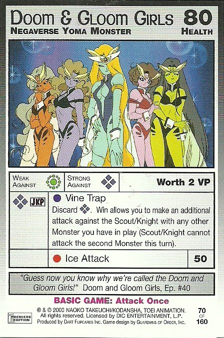 Sailor Moon CCG Premier Doom & Gloom Girls - Negaverse Yoma Monster #70