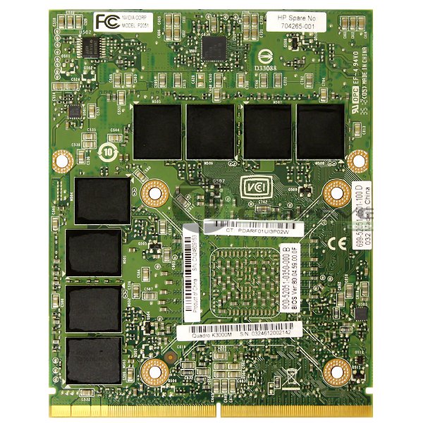 Nvidia Quadro K3000M 2GB GDDR5 MXM 3.0 Mobile GPU Graphics HP C3G85AA ...