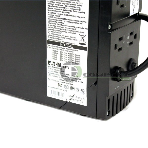 Eaton Powerware 5110 PW5110 700VA 420W 120V Tower UPS 103004257-5591 ...