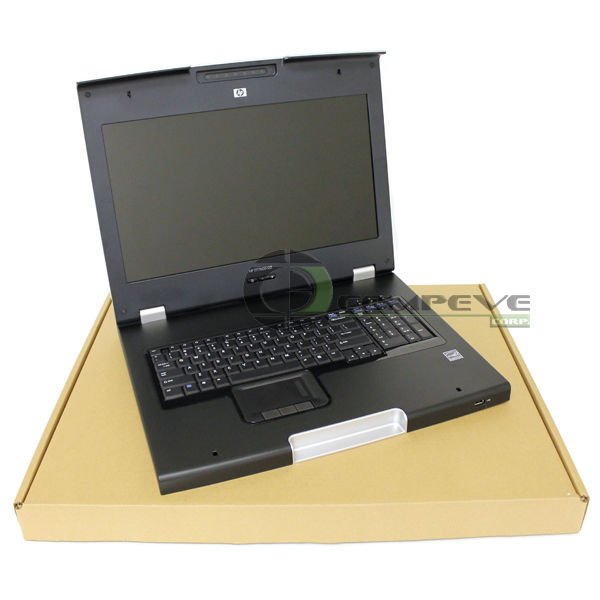 HP TFT7600 G2 KVM Console Rackmount Keyboard Monitor 17" LCD AZ870A ...