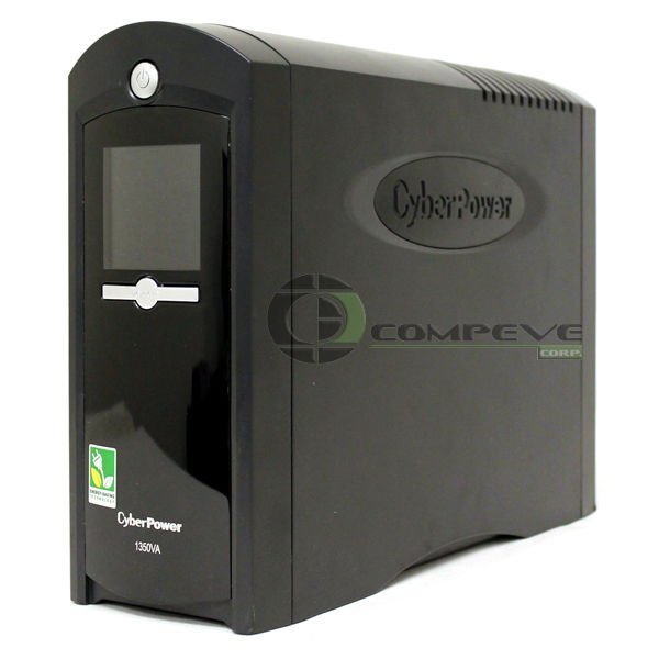 CyberPower Intelligent CP1350AVRLCD 1350VA 8-Outlets LCD AVR Tower UPS ...