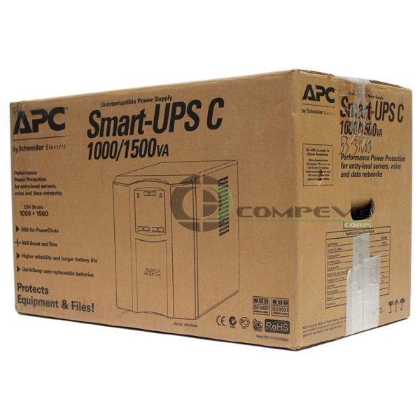 APC Smart-UPS C SMC1500 1500VA 900 Watts LCD 120V USB Battery Backup UPS