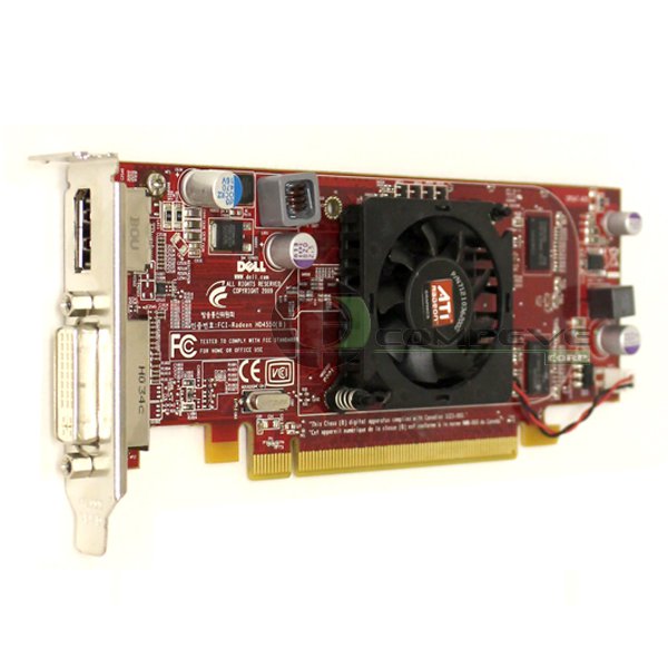 ATI Radeon HD 4550 512MB DDR3 PCIe x16 DM-59 Video Card DELL C7MG0 ...