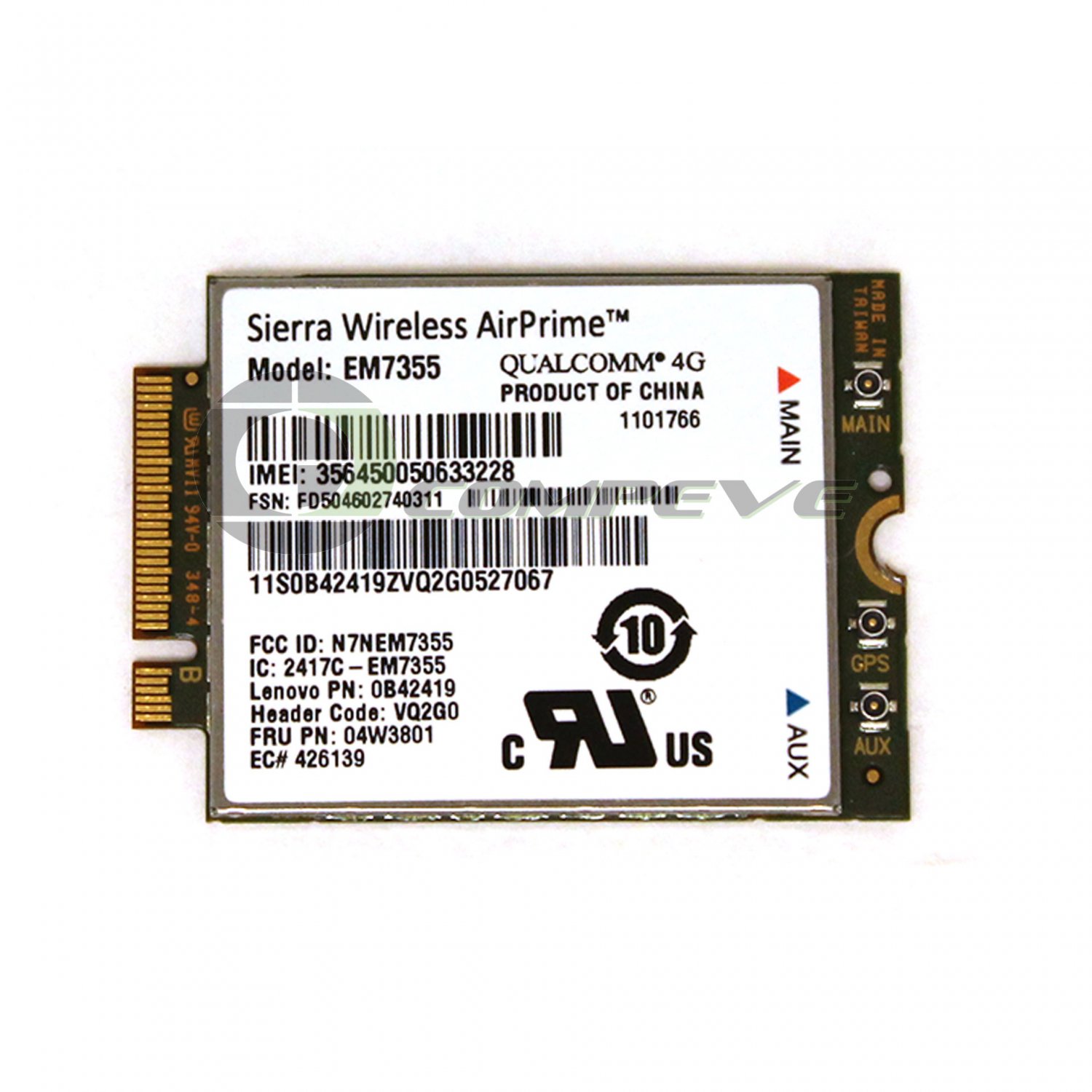 Lenovo/Sierra Wireless AirPrime EM7355 wireless cellular modem 0B42419