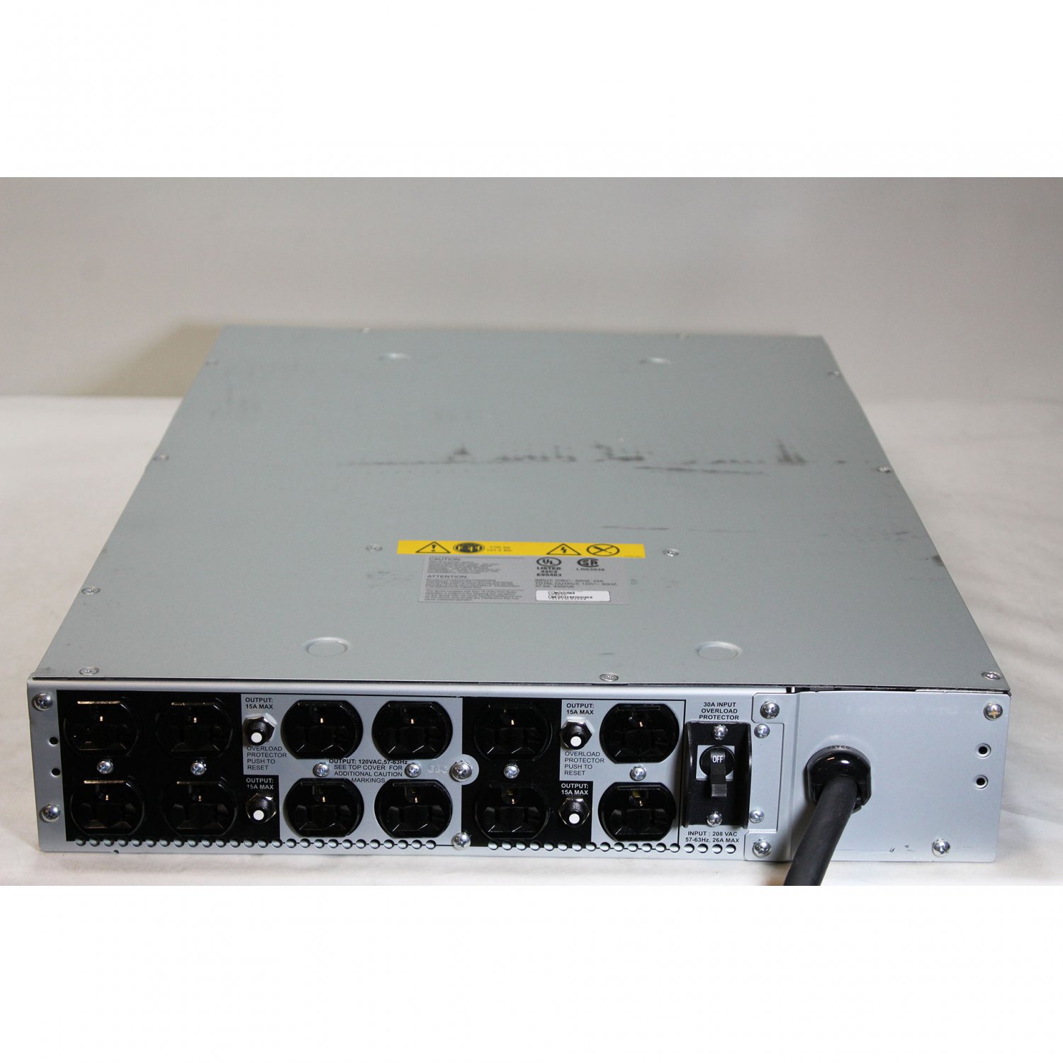 APC 208 V In 120 V Out Step-Down Transformer AP9626