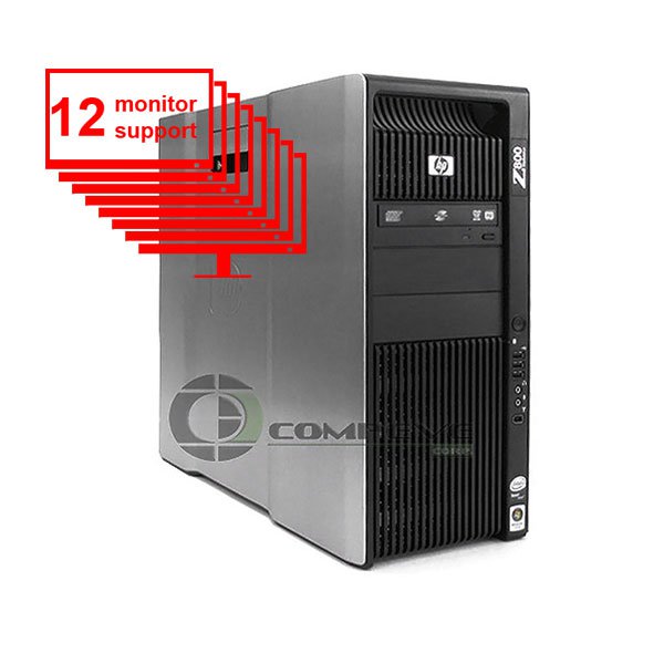 HP Z800 Multi 12-Monitor Computer/Desktop 8-Core/ 12GB/ 1TB HDD/ NVS ...