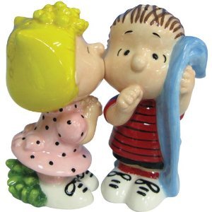 Peanuts Magnetic Sally and Linus Kissing Salt and Pepper