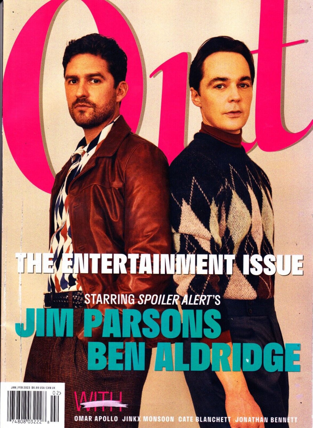 2023 Jan/Feb Out MAGAZINE - gay magazine queer LGBT - Jim Parsons & Ben ...