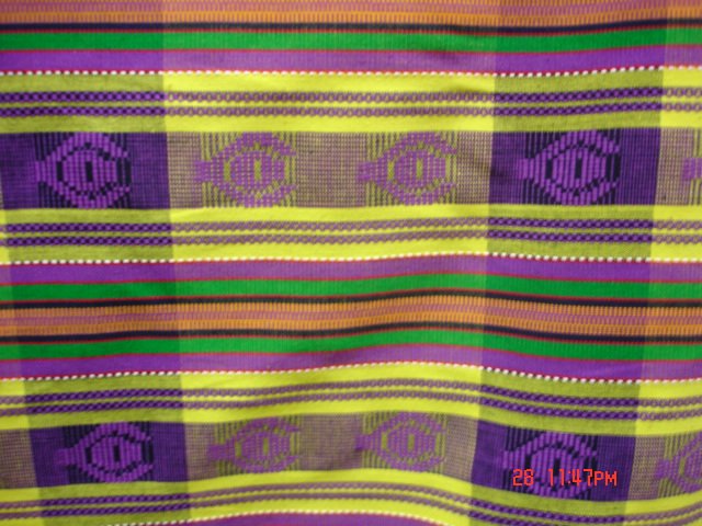 Original African Print Fabric - Striped