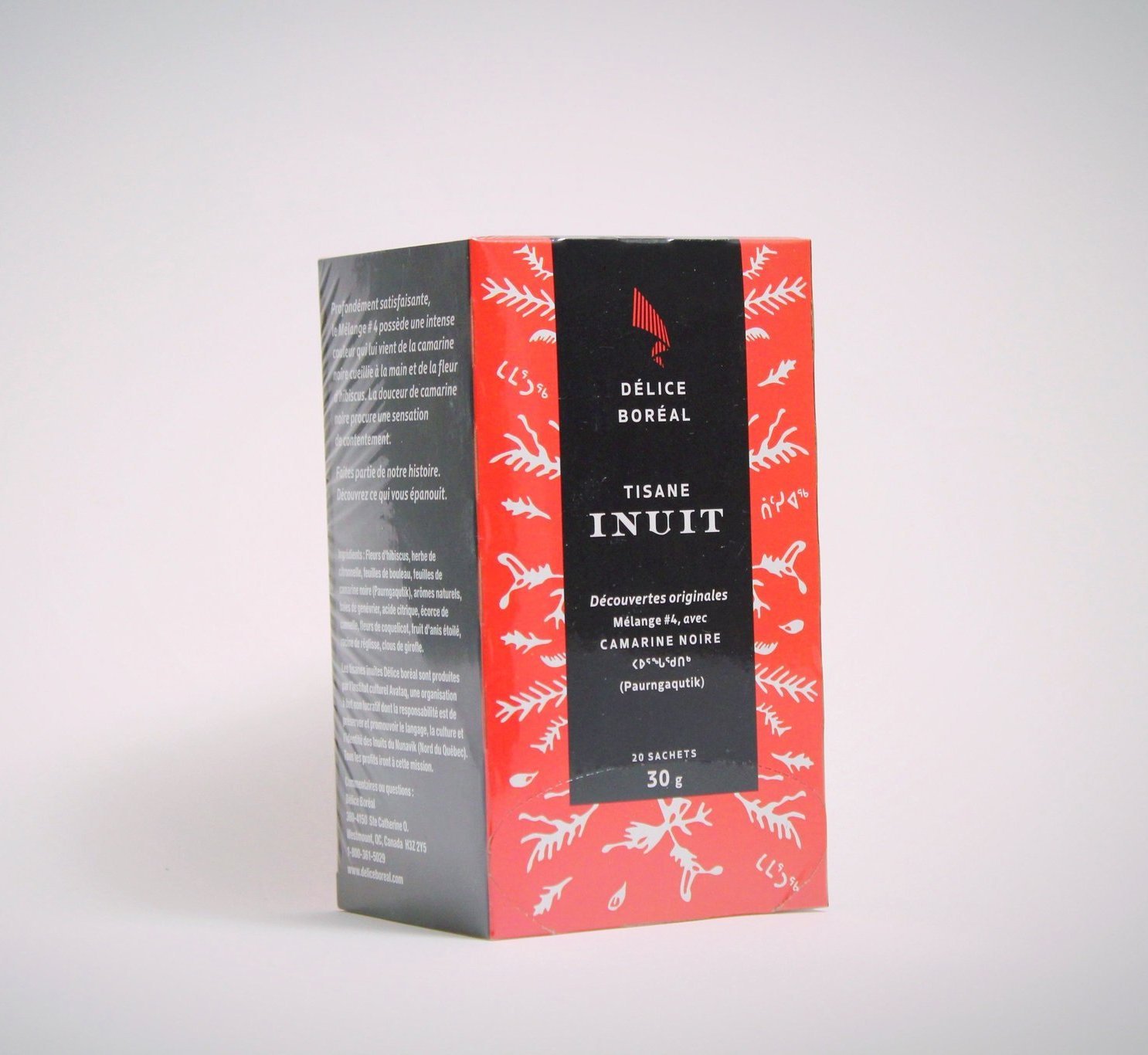 Inuit Herbal tea with Crowberry 20 tea bags Product of Quebec, Canada