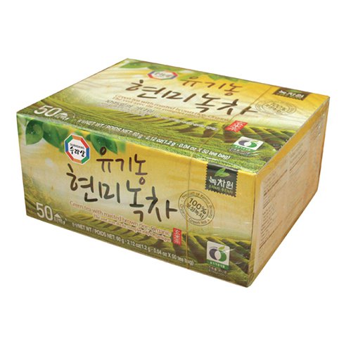 Korea Green Tea with Roasted Brown Rice 50 Tea Bags Nok Cha Won ...