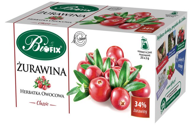 BIFIX Bi Fix Herbal Tea Cranberry BIOFIX Zurawina