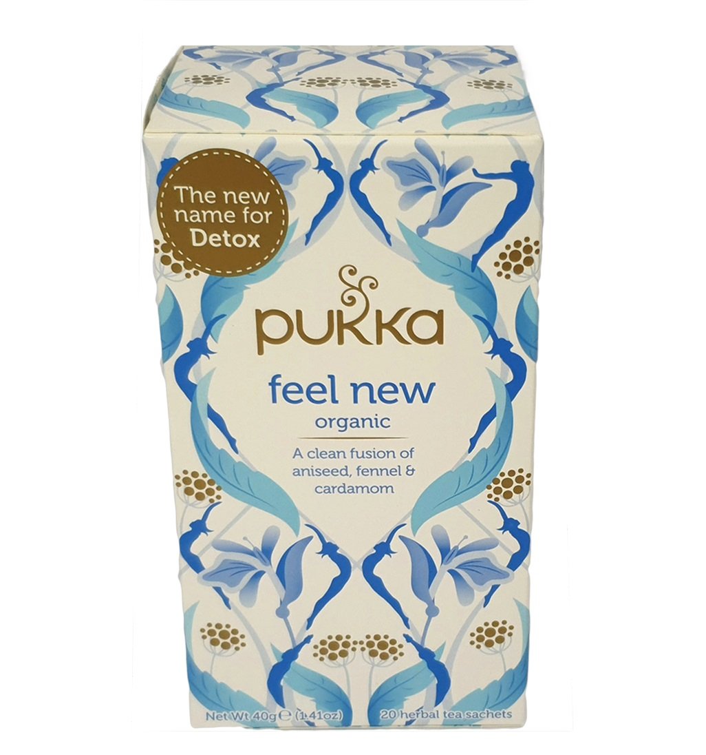 PUKKA Organic Detox Herbal Tea 20 un Feel New Herbal Tea